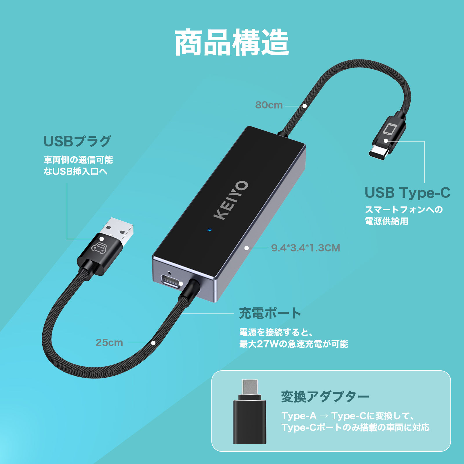 ミラータッチカーアダプター AN-S155 | 株式会社慶洋エンジニアリング【公式】